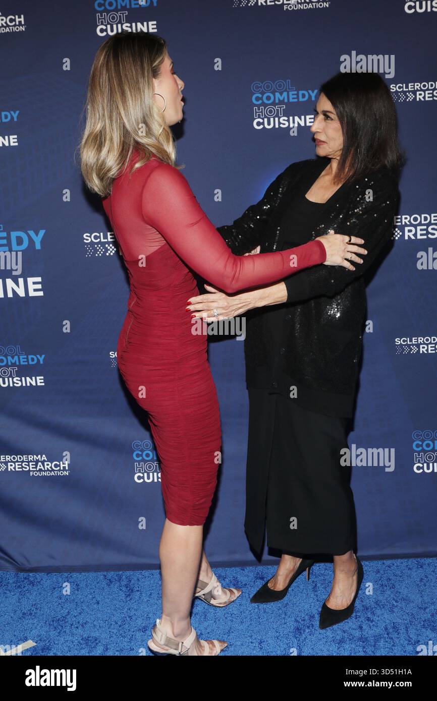 Kelly Rizzo and Caroline Hirsch attend the 2025 Cool Comedy Hot Cuisine ...