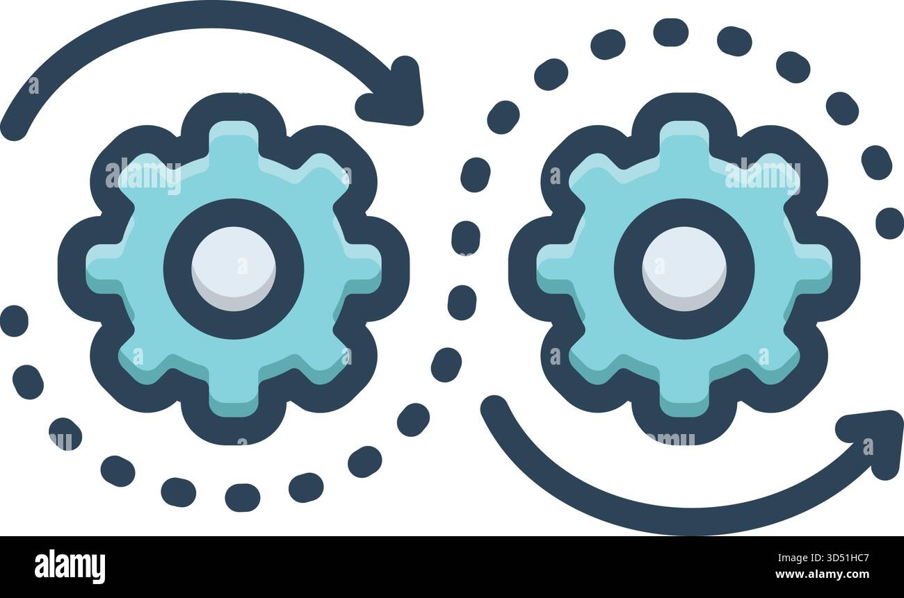 Icon for automation, workflow Stock Vector Image & Art - Alamy