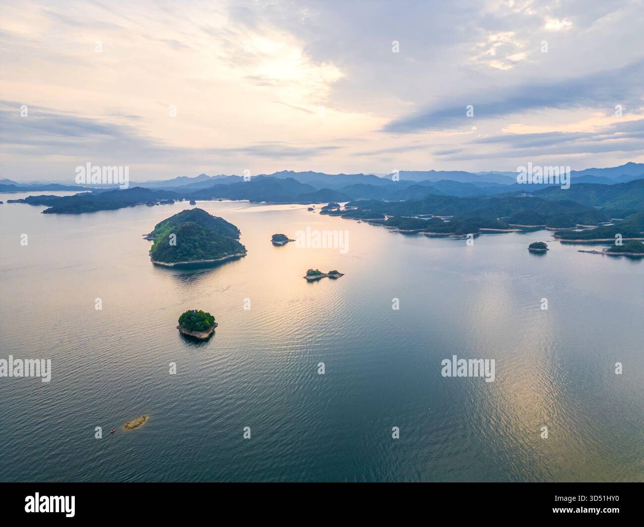 Aerial View of Thousand Island Lake. Bird View of Freshwater Qiandaohu ...