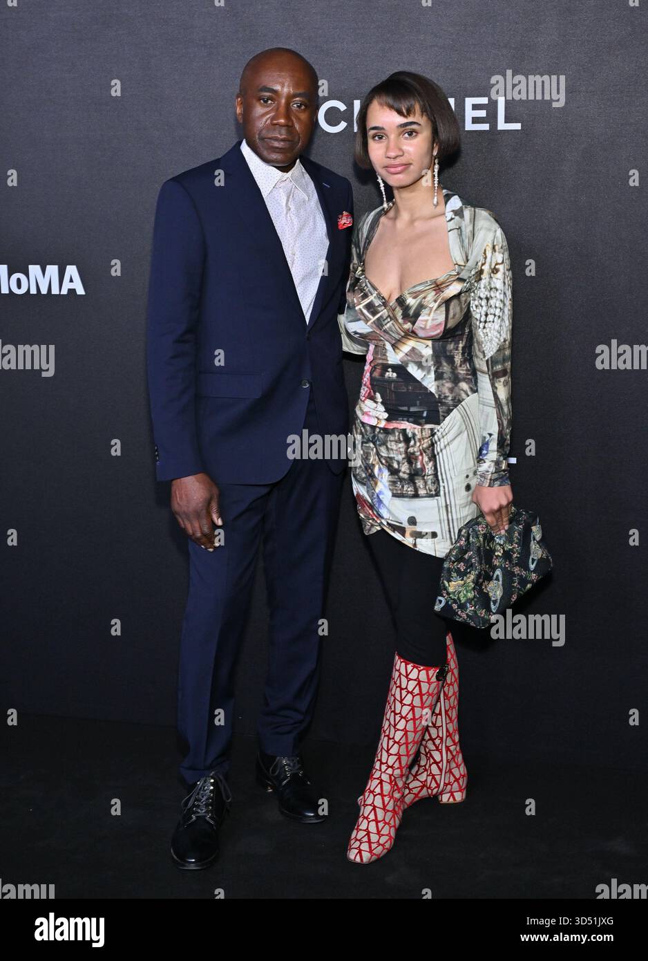 Odili Donald Odita, left, and guest attend The Museum of Modern Art ...
