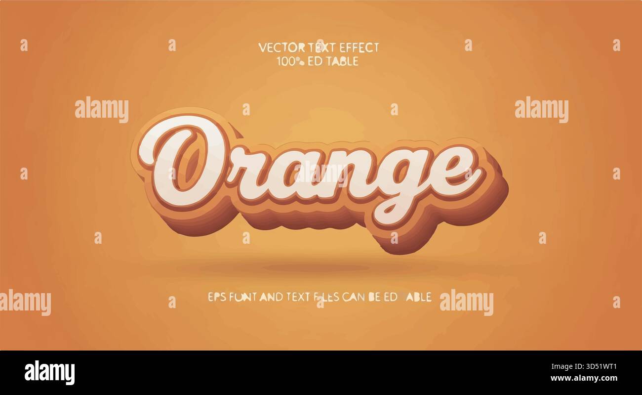 Bold layered 3d text Stock Vector Images - Alamy