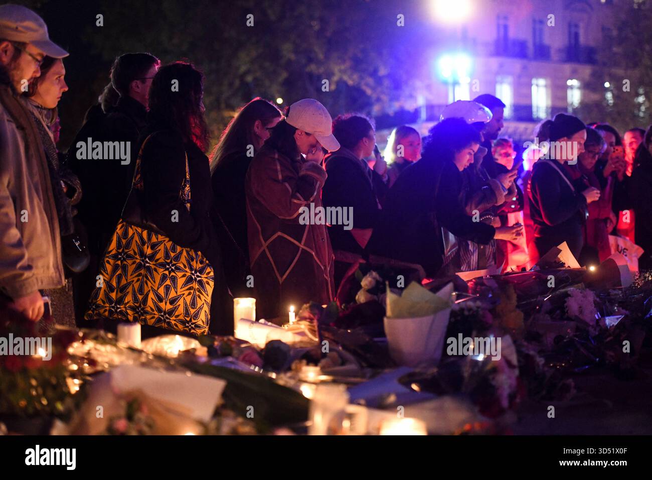 Tribute to the victims of the 2015 terrorist attacks in Paris, France ...
