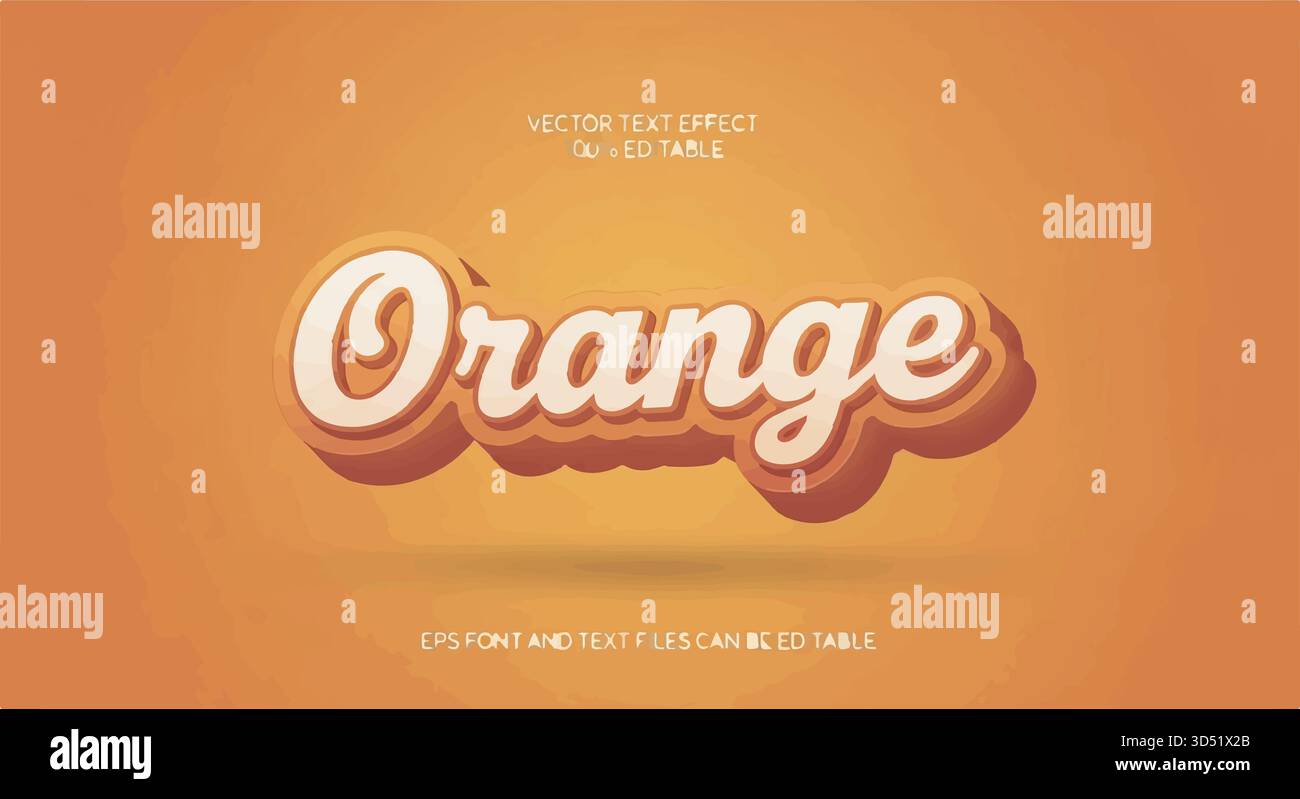 Bold layered 3d text Stock Vector Images - Alamy