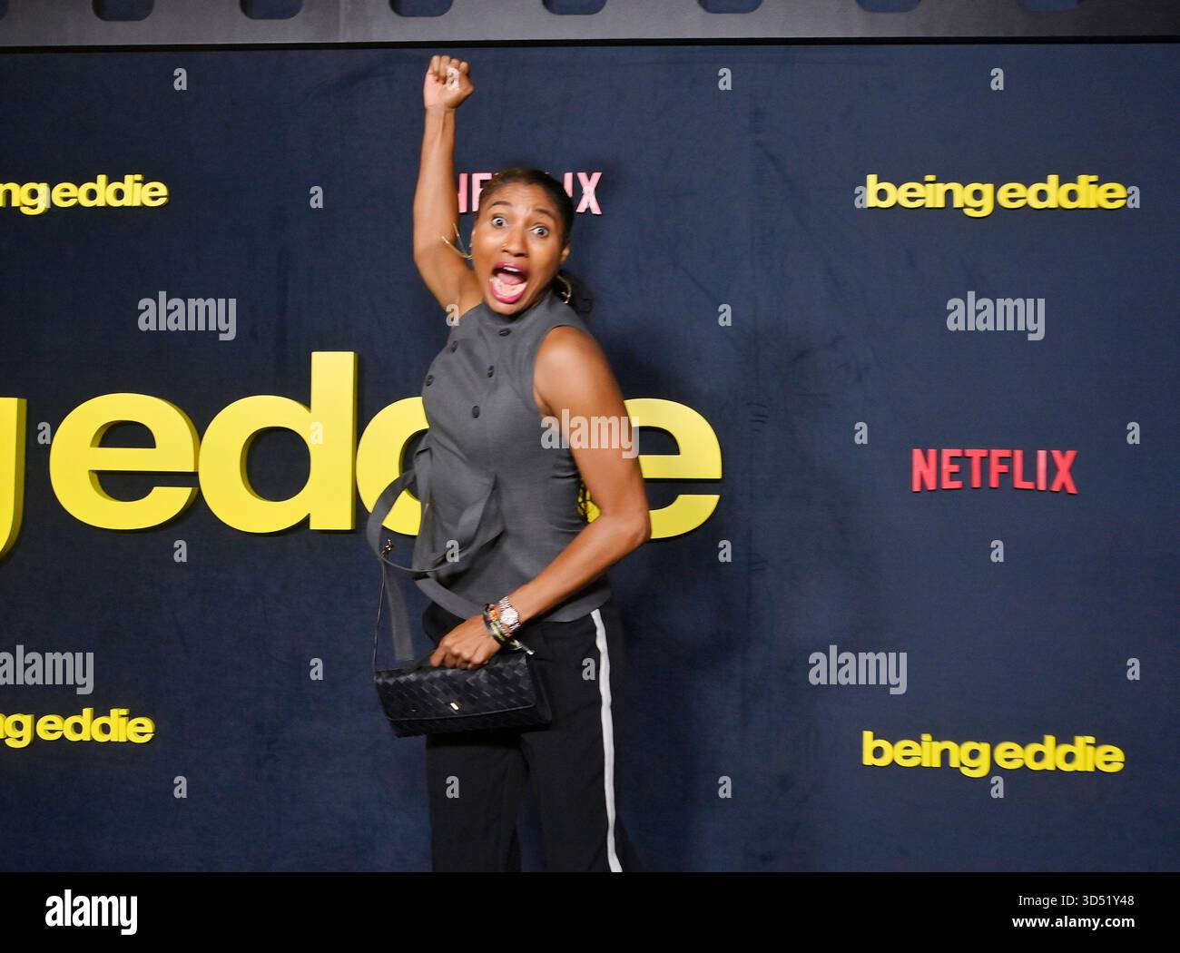 Angel McCoughtry attends the premiere of Netflix's biographical ...
