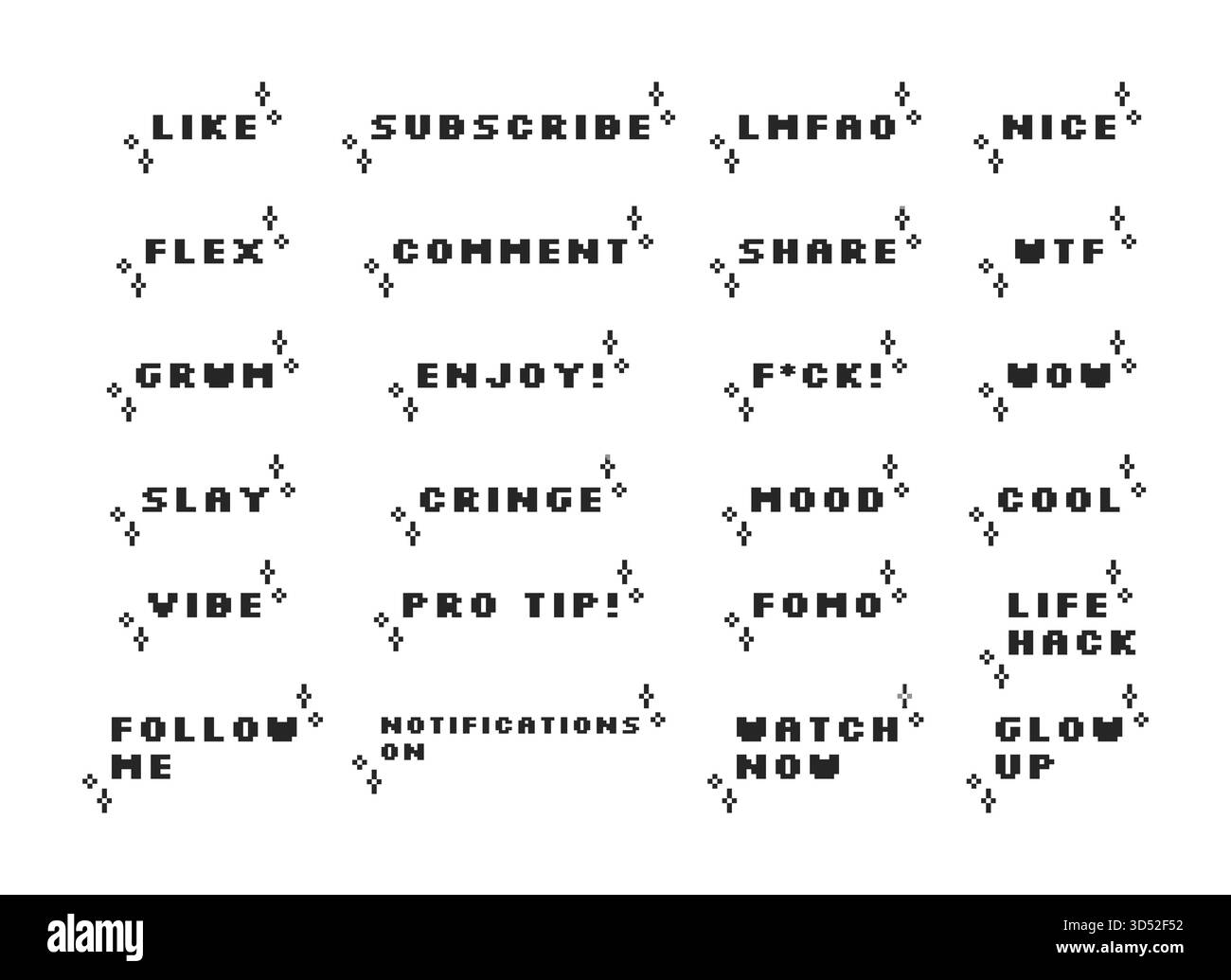 Aesthetic pixel Black and White Stock Photos & Images - Alamy