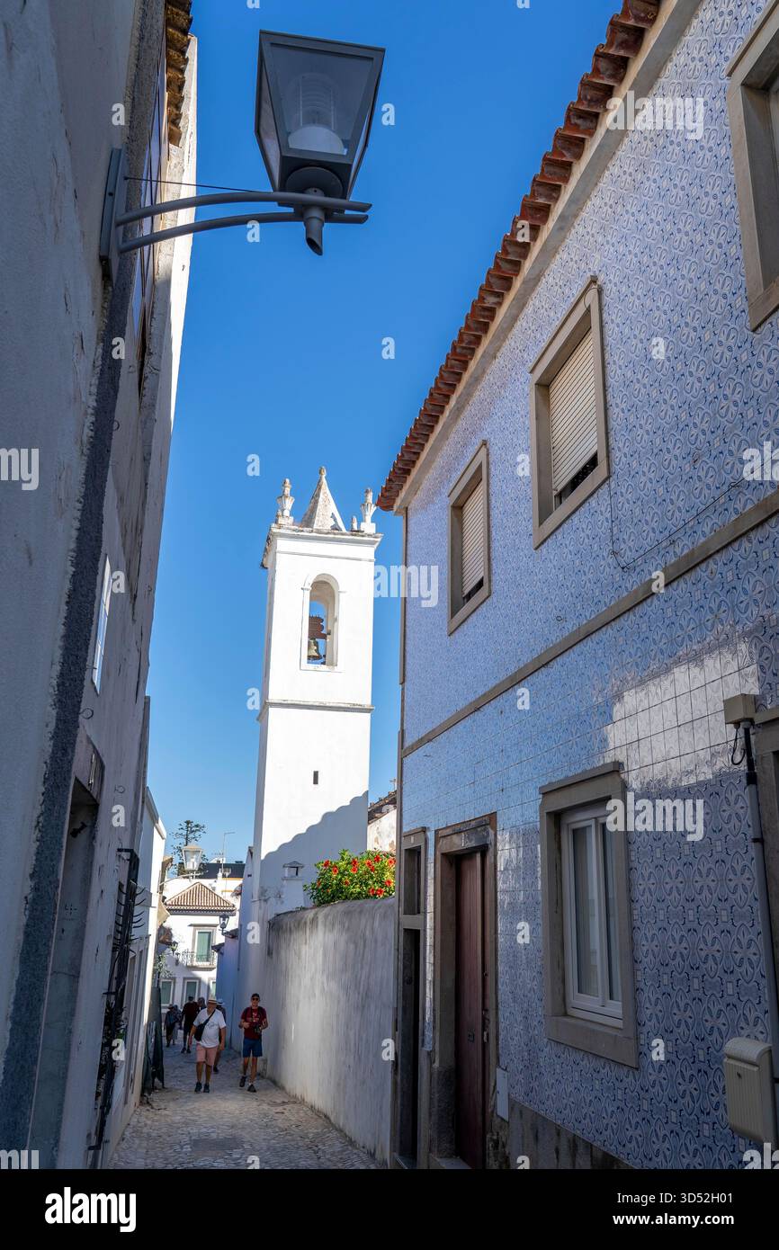 Old town streets, Rua Galeria, Igreja da Misericórdia church, Church of ...
