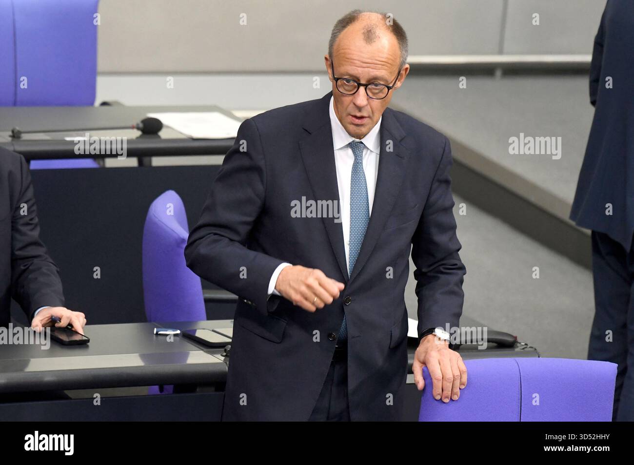 Friedrich Merz in the 40th session of the 21st German Bundestag in the ...