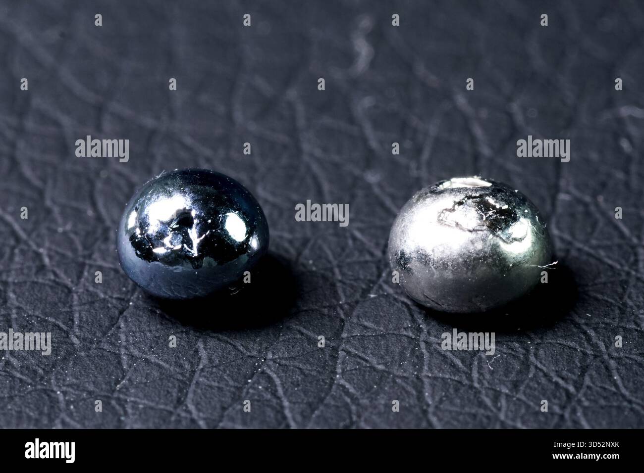 Osmium, metal pieces for sample. The heaviest metal is osmium Stock ...