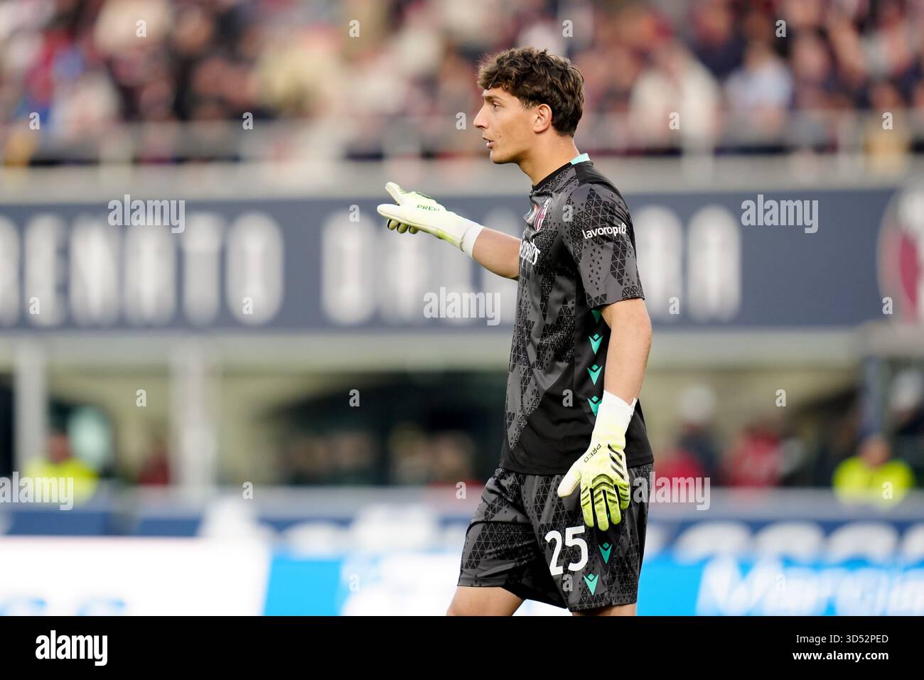 Massimo Pessina of Bologna FC gestures during the serie Serie A Enilive ...