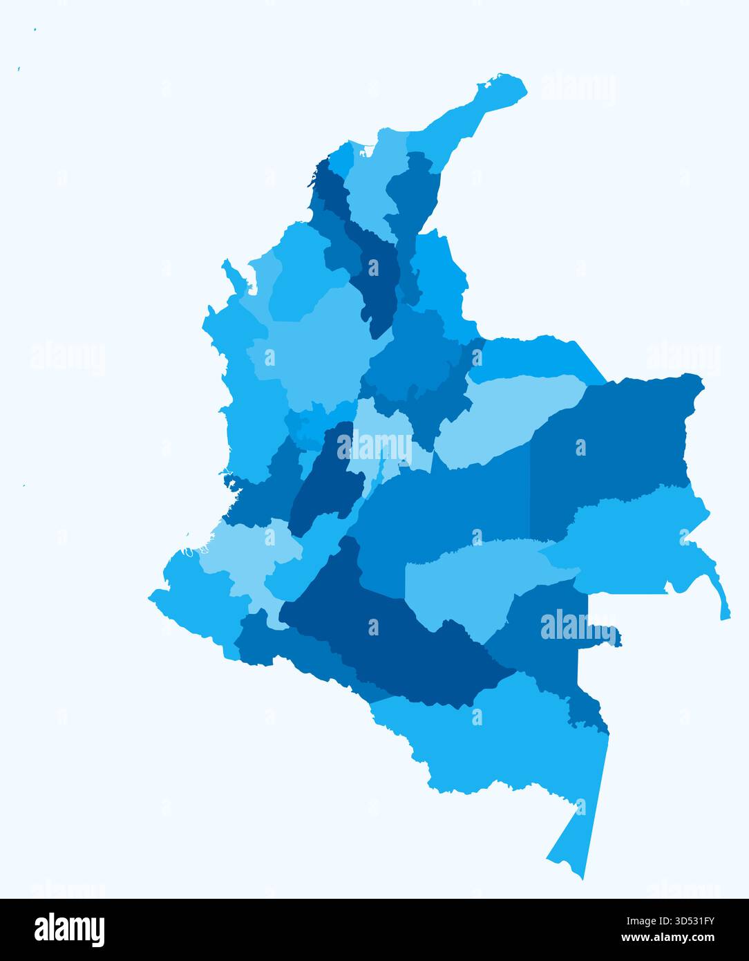 Map of colombia by regions hi-res stock photography and images - Alamy