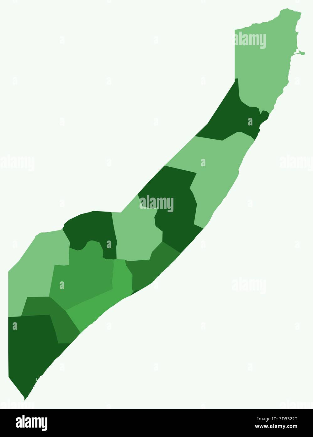Somali administrative map hi-res stock photography and images - Alamy