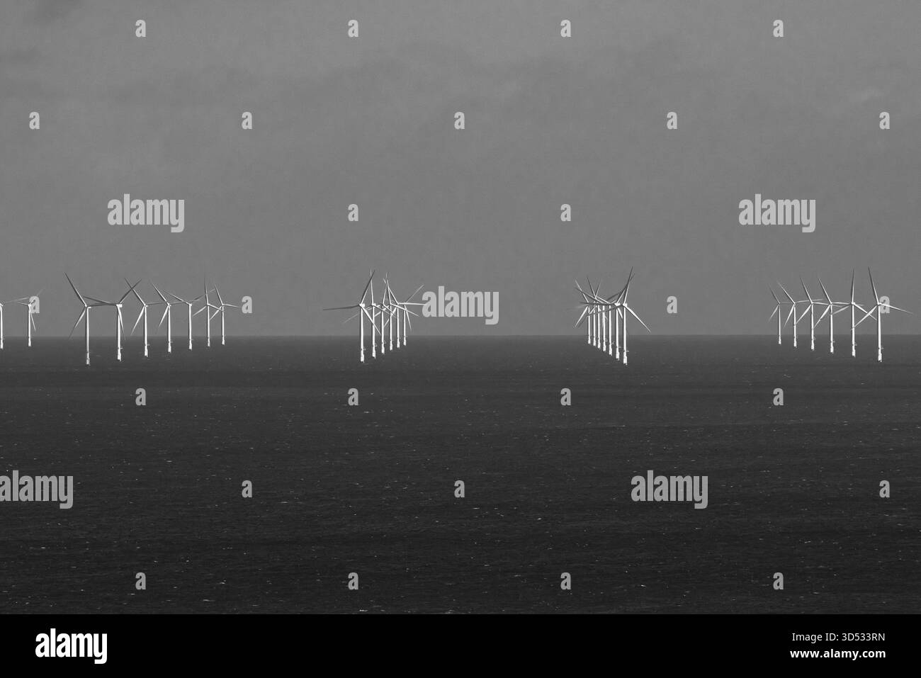 Offshore wind power installation Black and White Stock Photos & Images ...