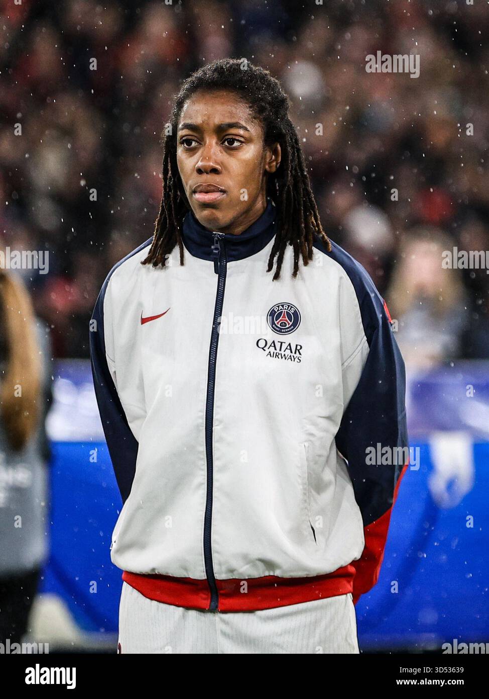 Manchester, England, November 12th 2025: Joe Echegini (6 PSG) lines up ...