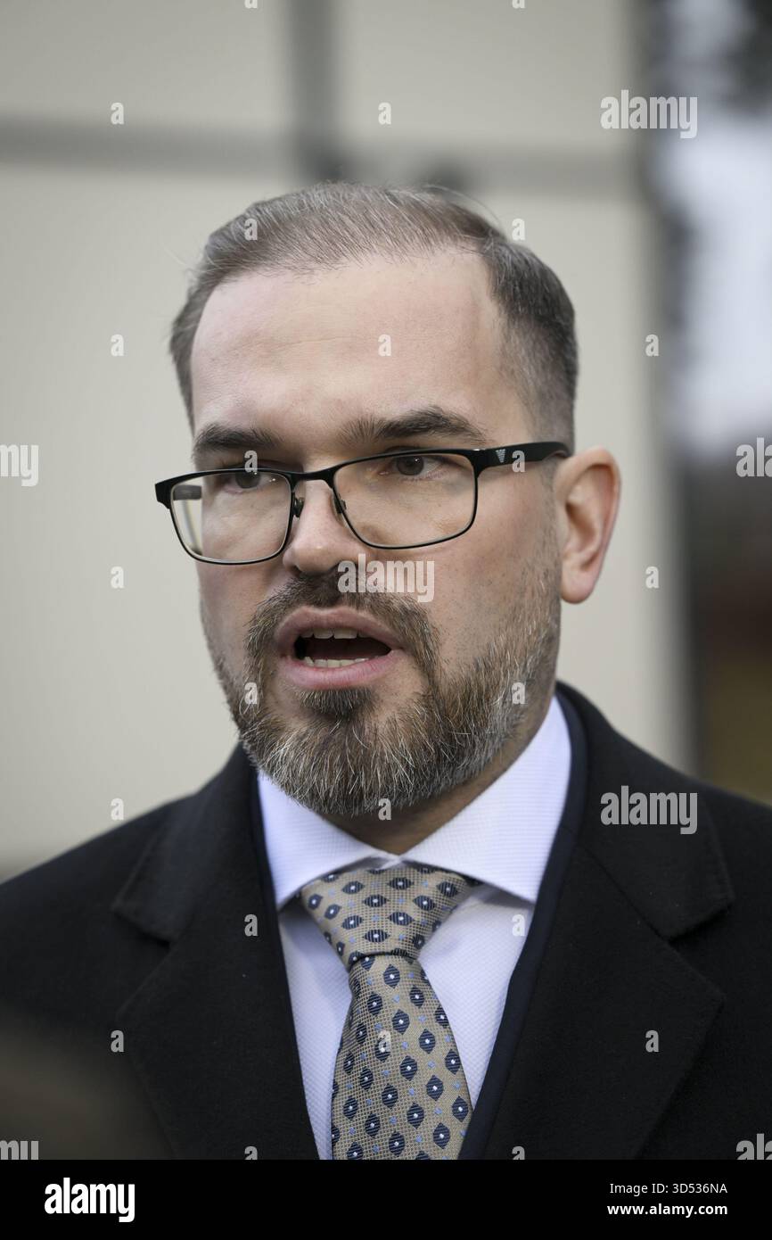 Defence Minister Robertas Kaunas of Lithuania visits the Santahamina ...