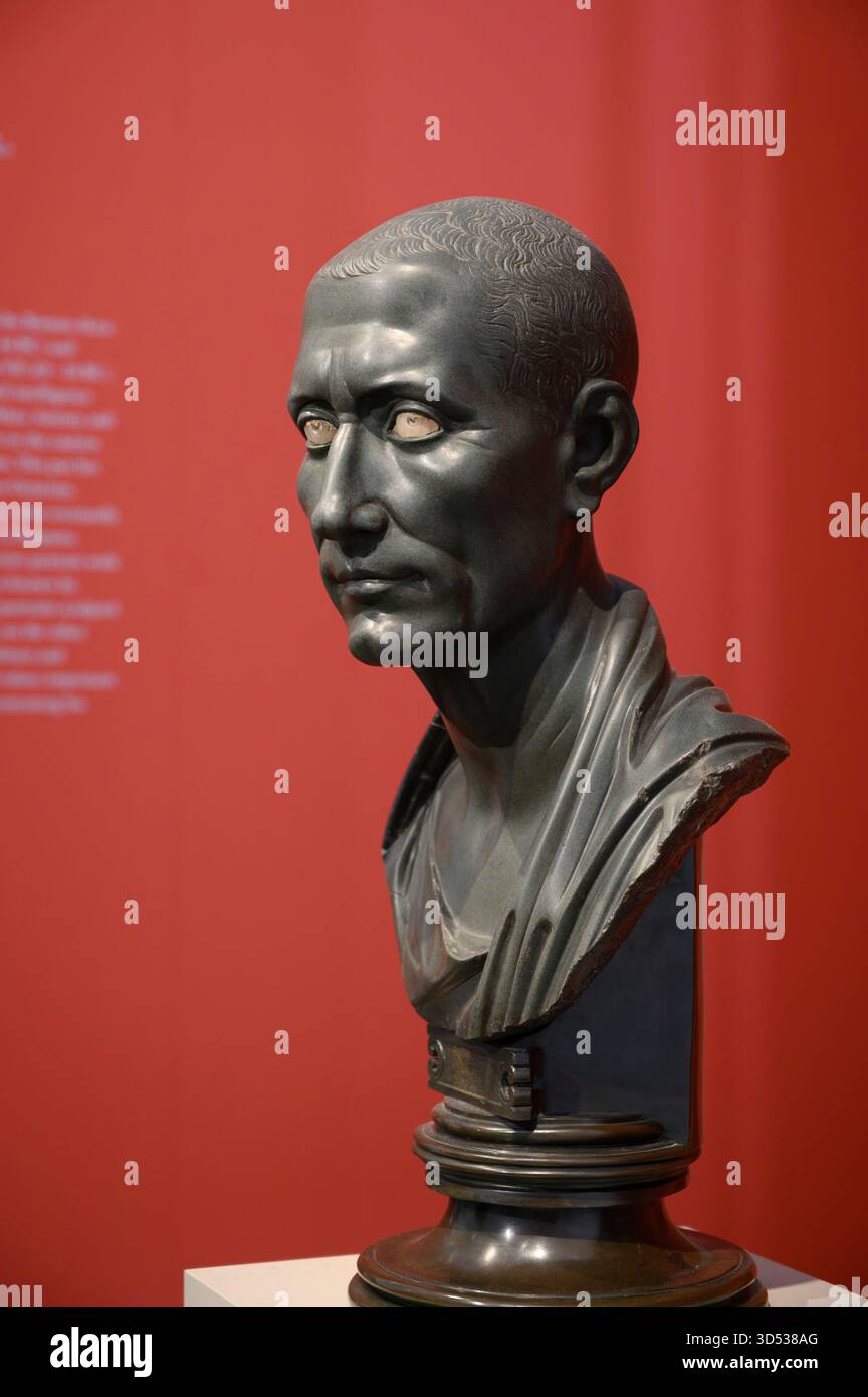 Berlin. Germany. Portrait bust of Julius Caesar, aka the Berlin Green ...