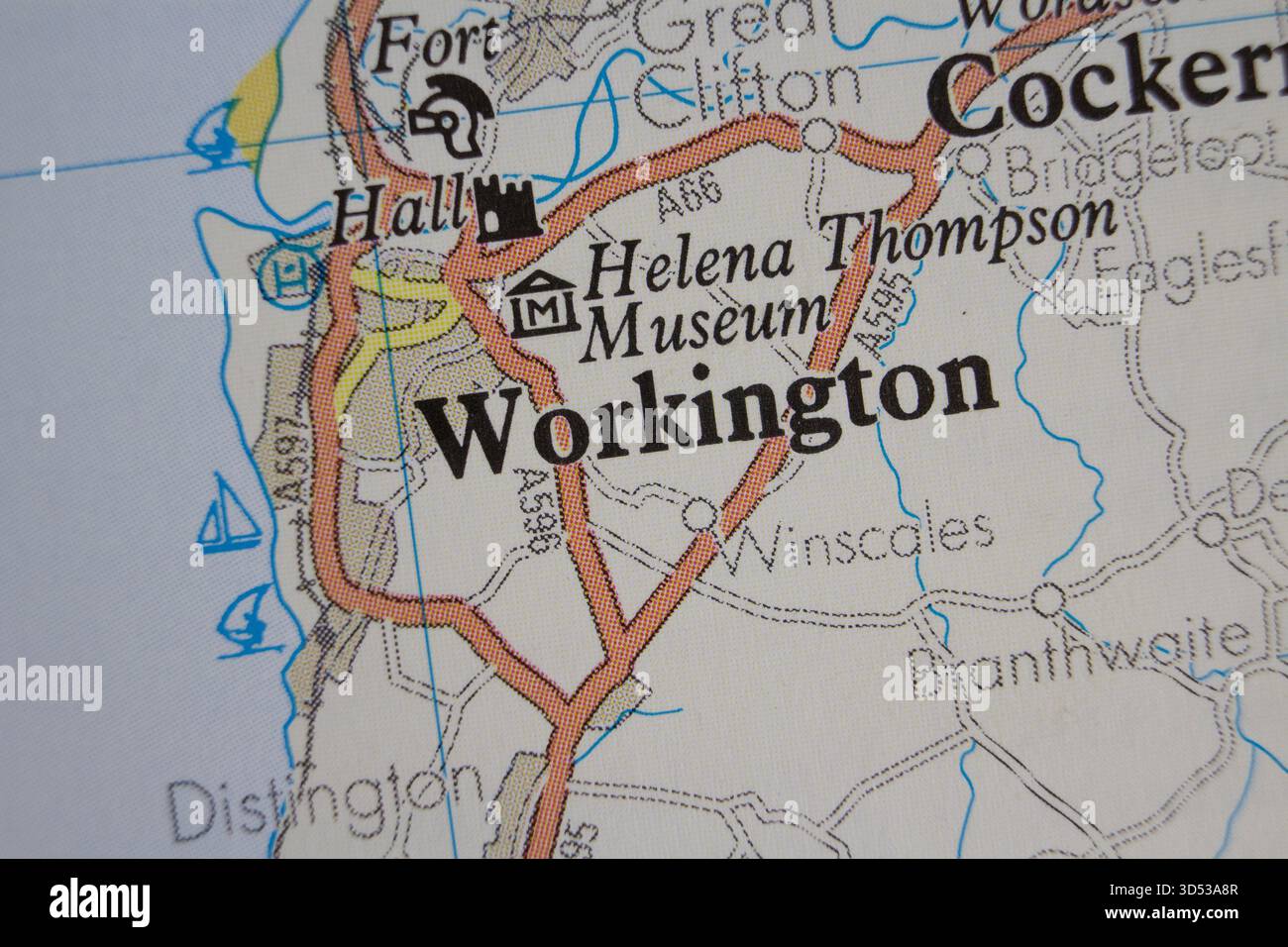Workington map hi-res stock photography and images - Alamy