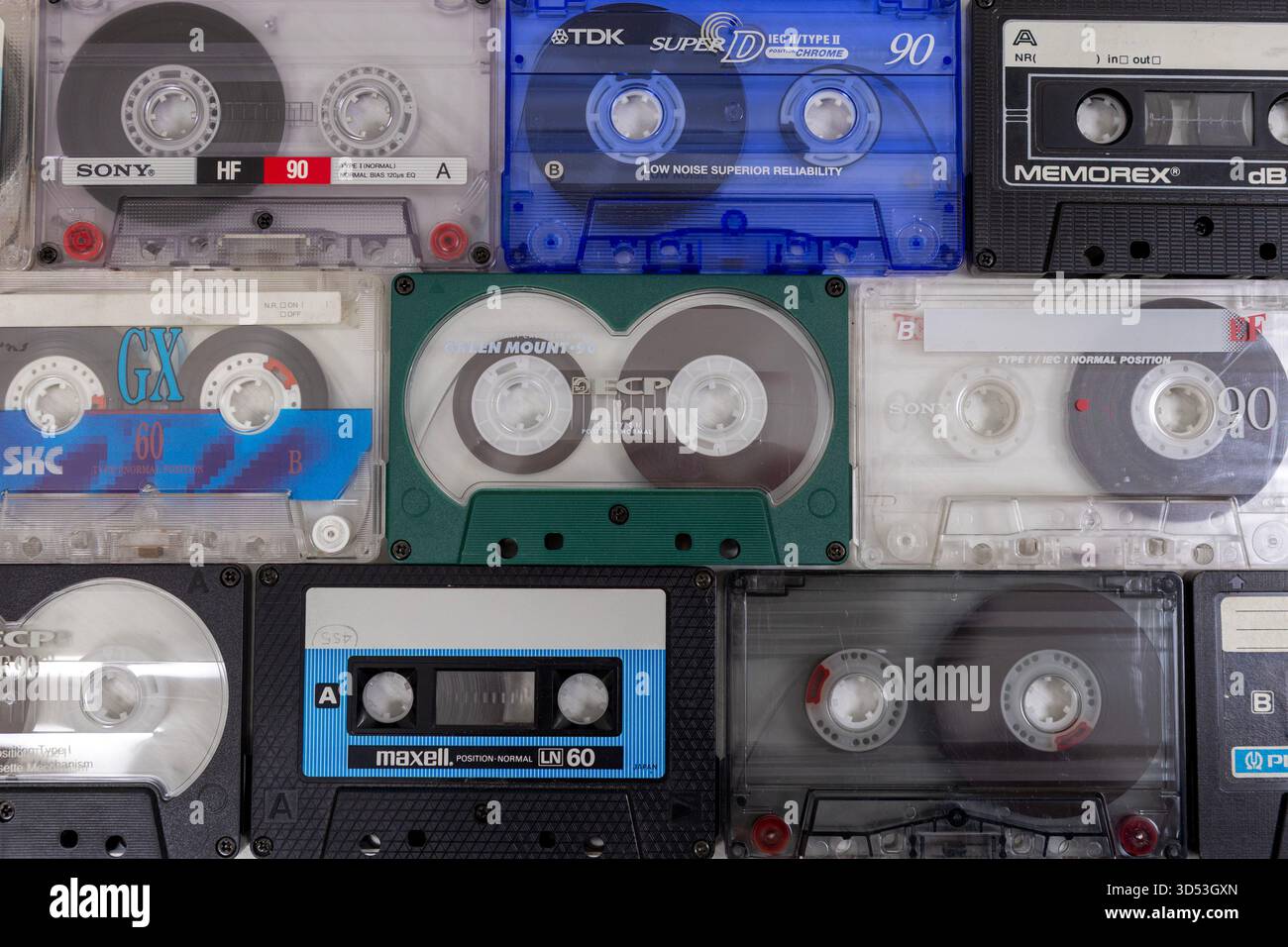 Vintage audio cassettes various hi-res stock photography and images - Alamy