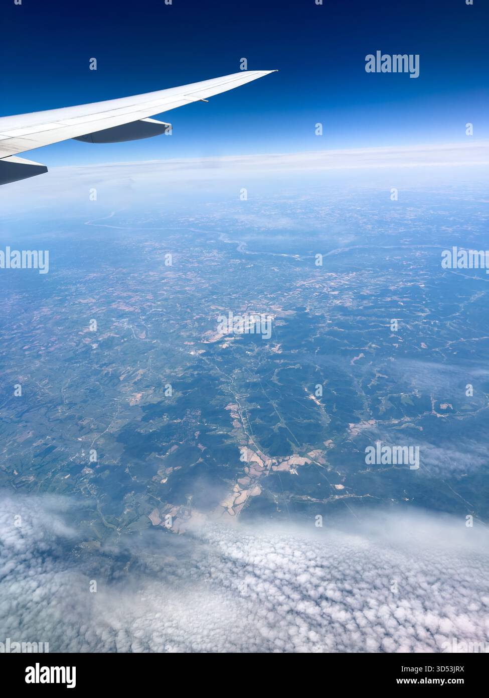 26 MAY 2025 - Parkersburg, WA, USA - Flying over Parkersburg area of ...