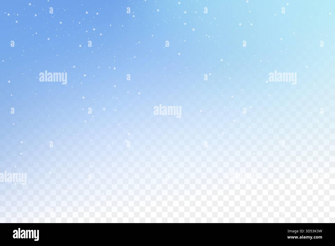 Winter vector transparent background with white falling snowflakes. Icy ...