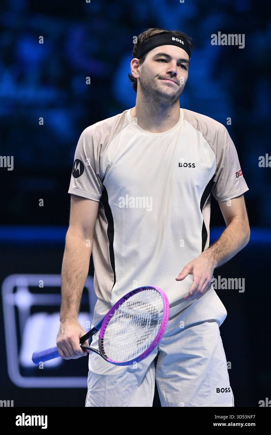 Taylor Fritz (USA) during the singles match between Taylor Fritz (USA ...