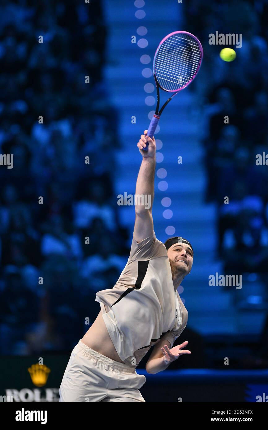 Taylor Fritz (USA) during the singles match between Taylor Fritz (USA ...