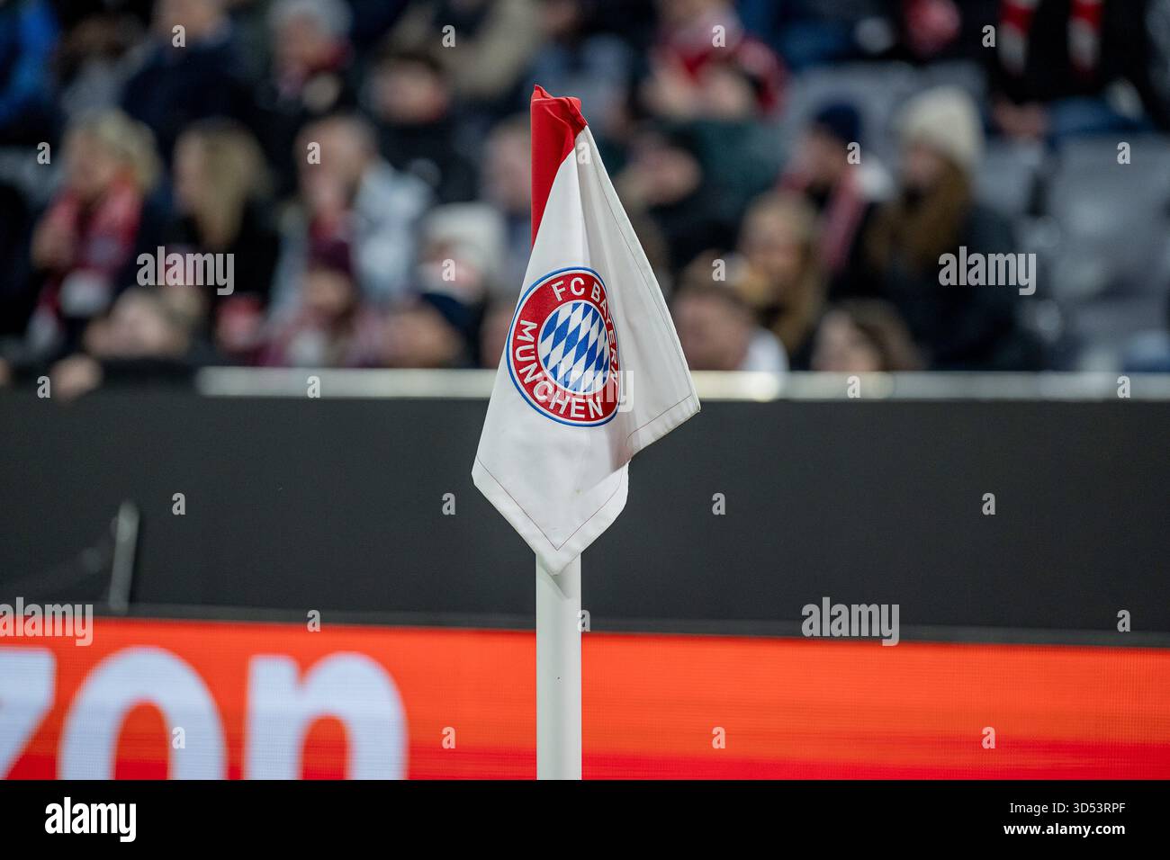 Corner flag with the logo of FC FC Bayern Munich GER, FC FC Bayern ...