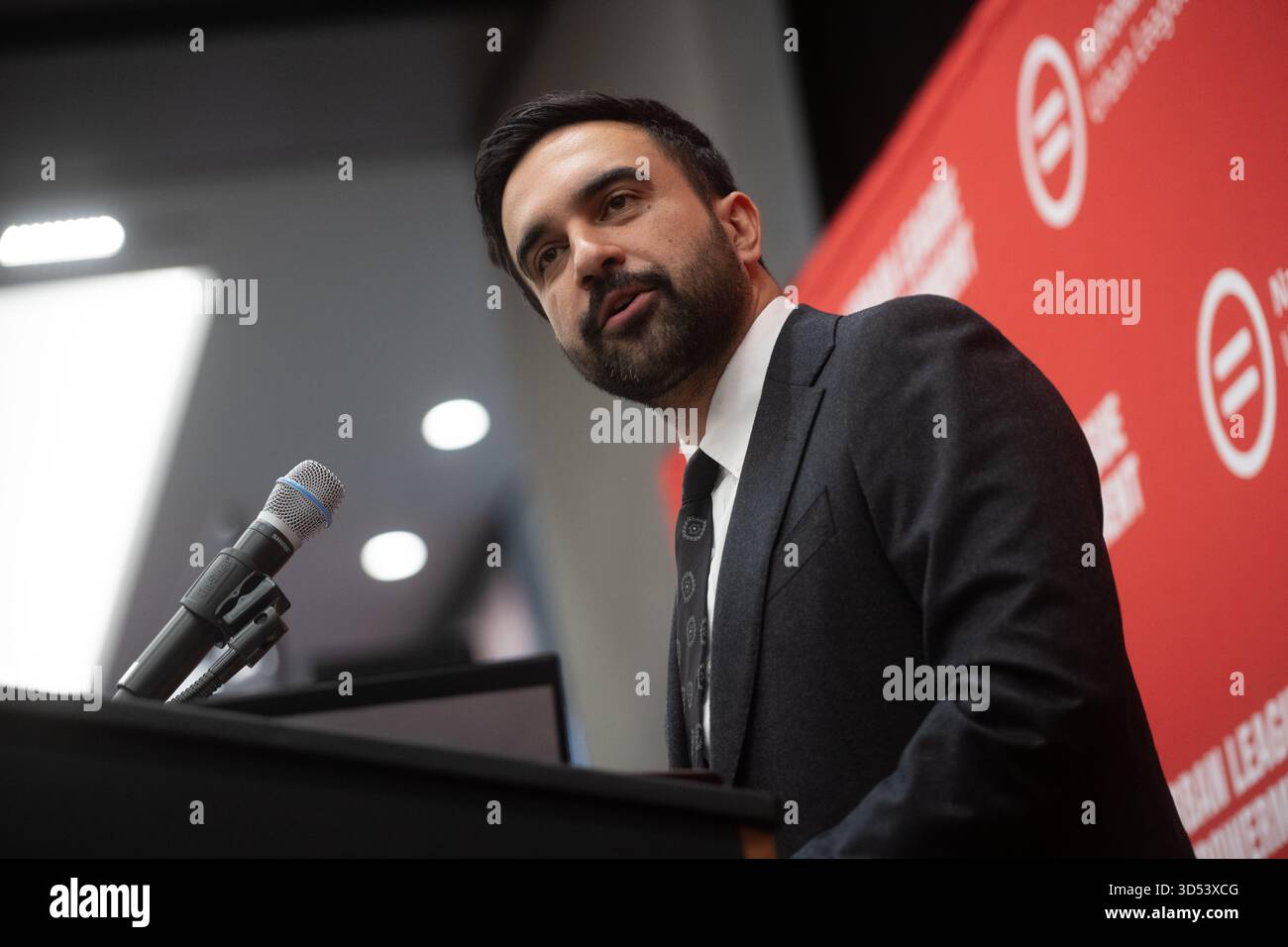 Zohran Mamdani delivers remarks at the grand opening of the National ...