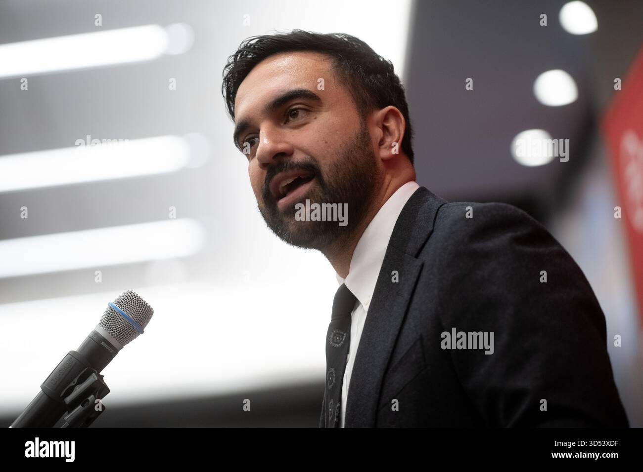 Zohran Mamdani delivers remarks at the grand opening of the National ...