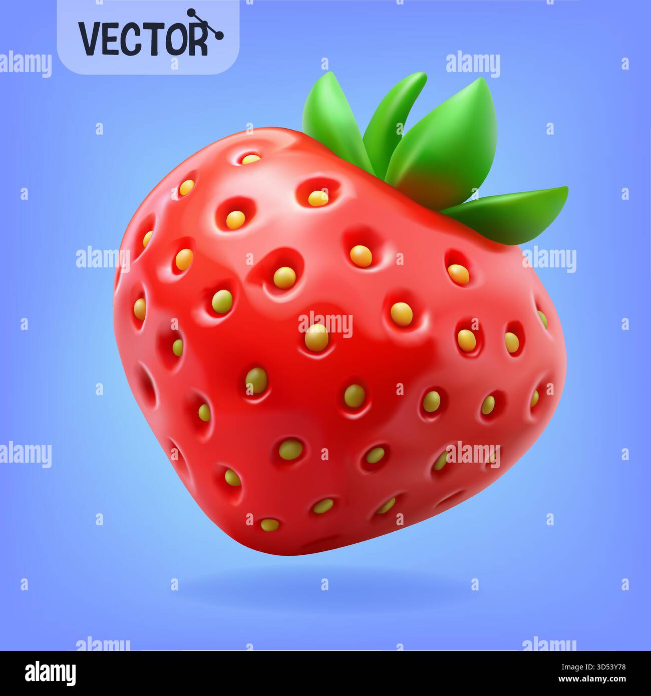 Yogurt strawberry isolated Stock Vector Images - Alamy
