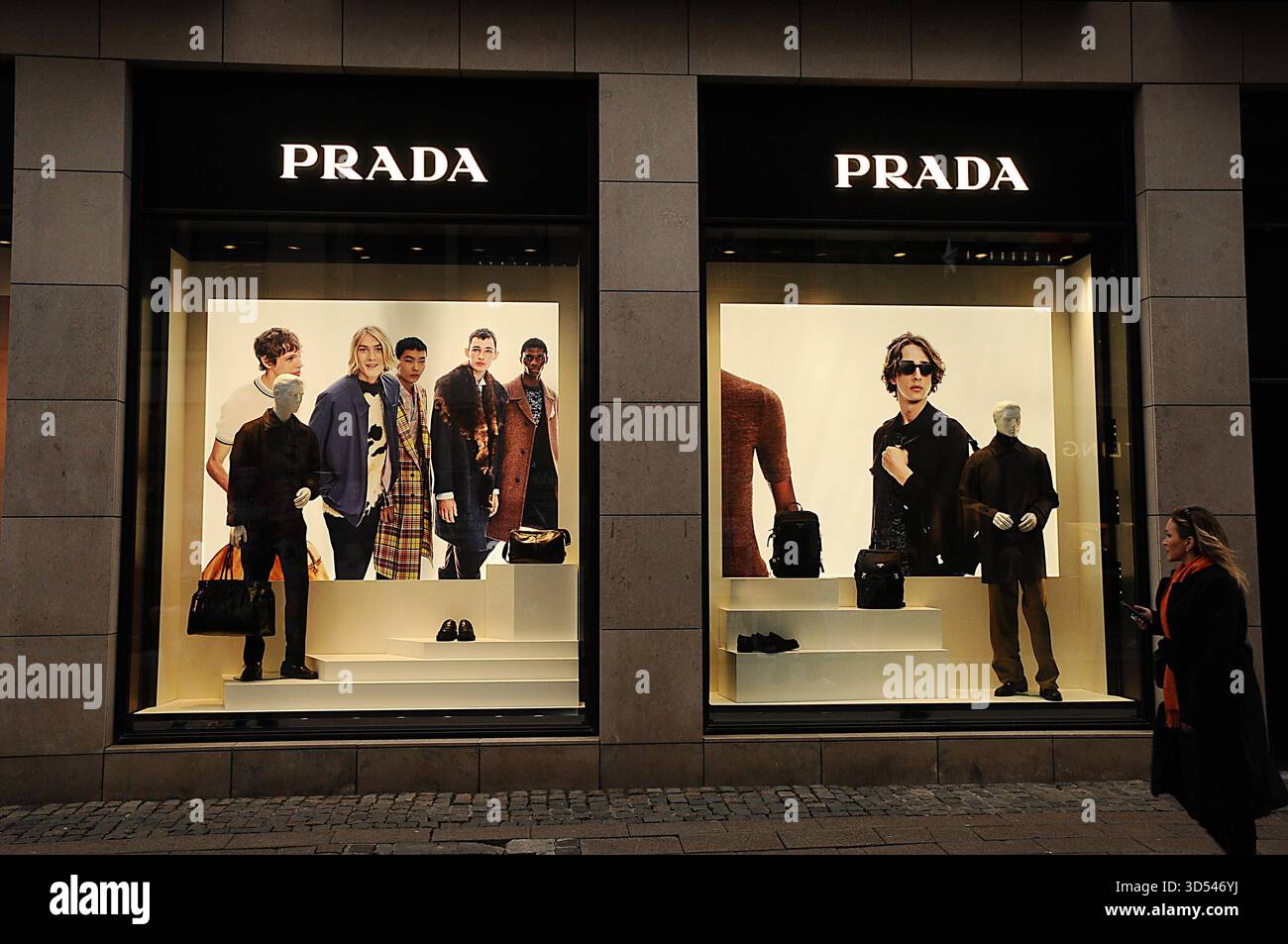 Copenhagen/ Denmark/13 november 2025/Prada store on stroeget danish ...