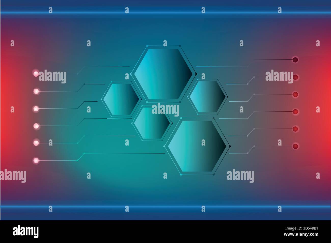 Digital flowchart abstract blue background Stock Vector Images - Alamy