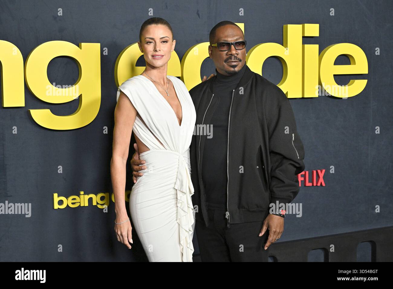 Paige Butcher with husband Eddie Murphy at the premiere of the Netflix ...