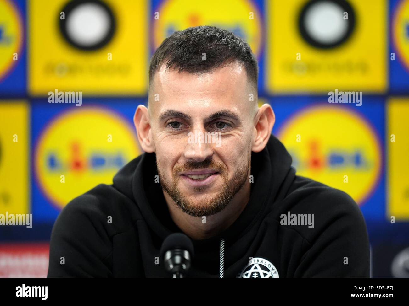 Slovakia goalkeeper Martin Dubravka during a press conference at the ...