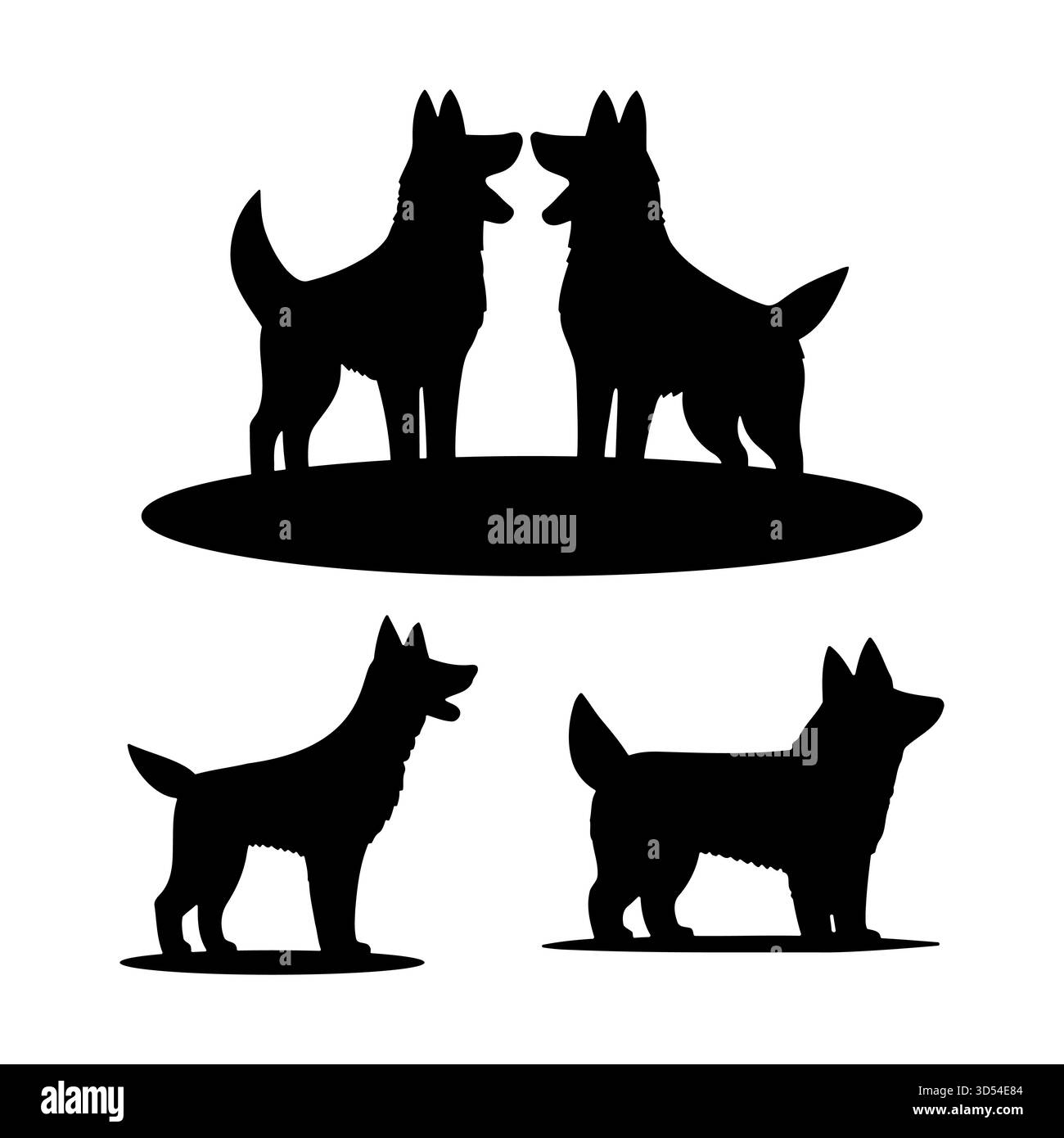 Simple dogs different dog Cut Out Stock Images & Pictures - Alamy