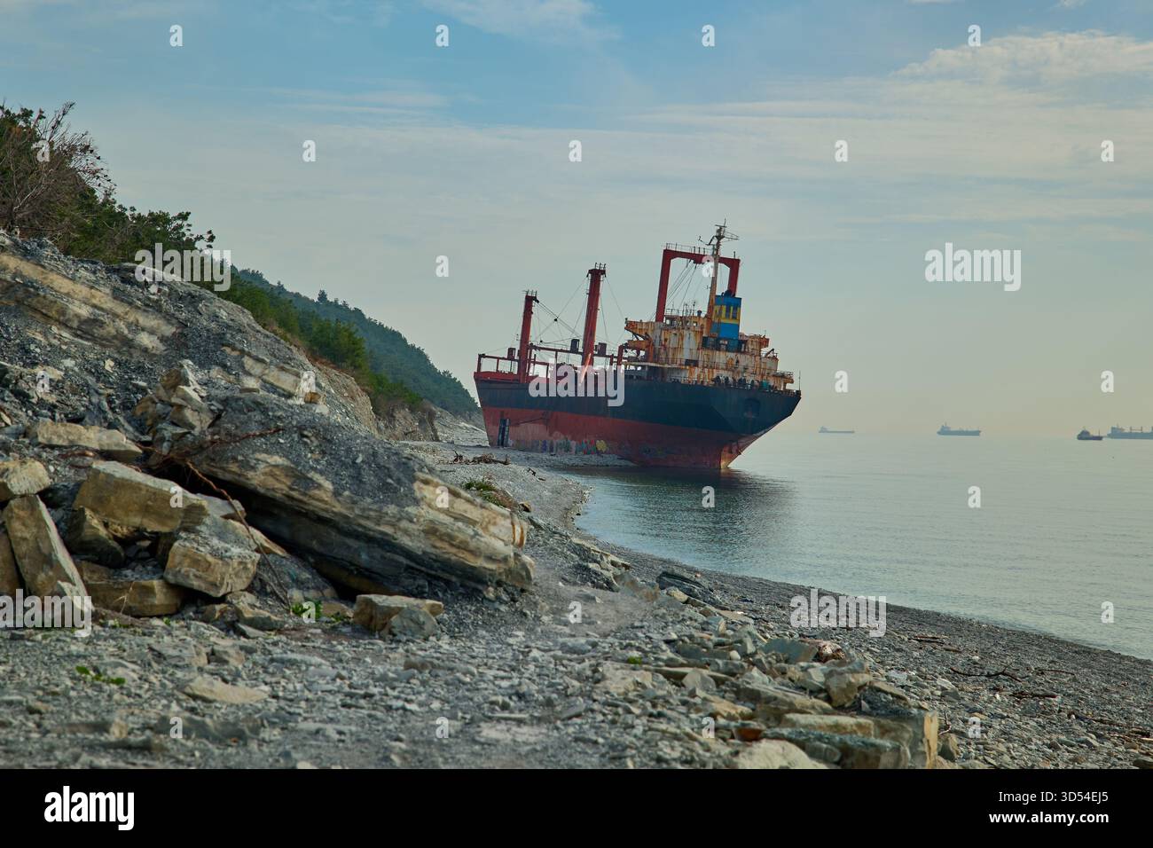 Abandoned boat ran aground hi-res stock photography and images - Alamy