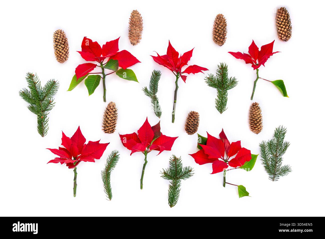 Christmas flat lay red Cut Out Stock Images & Pictures - Alamy