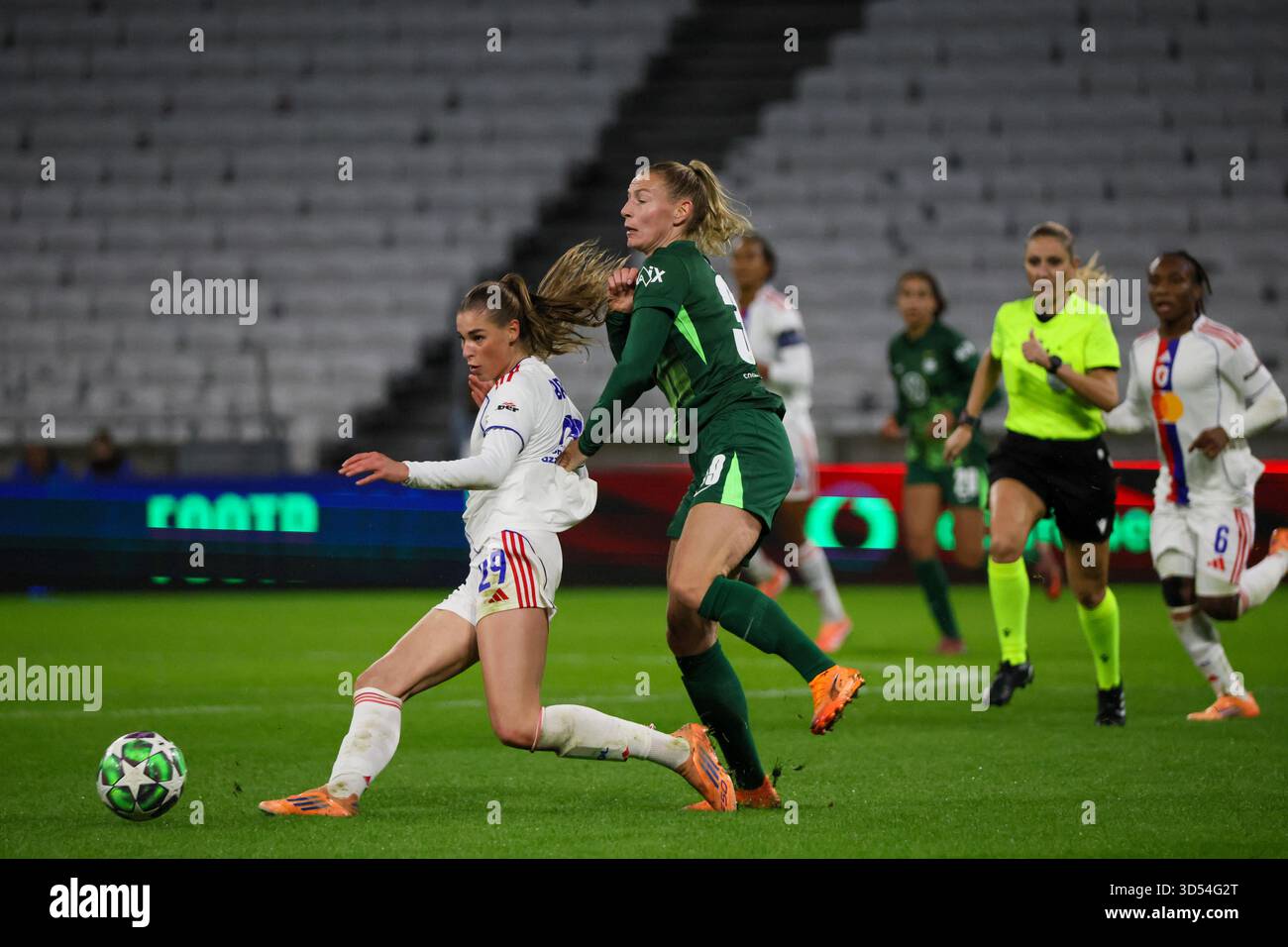 Lyon, France November 11, 2025: Champions League - Women - 2025 / 2026 ...