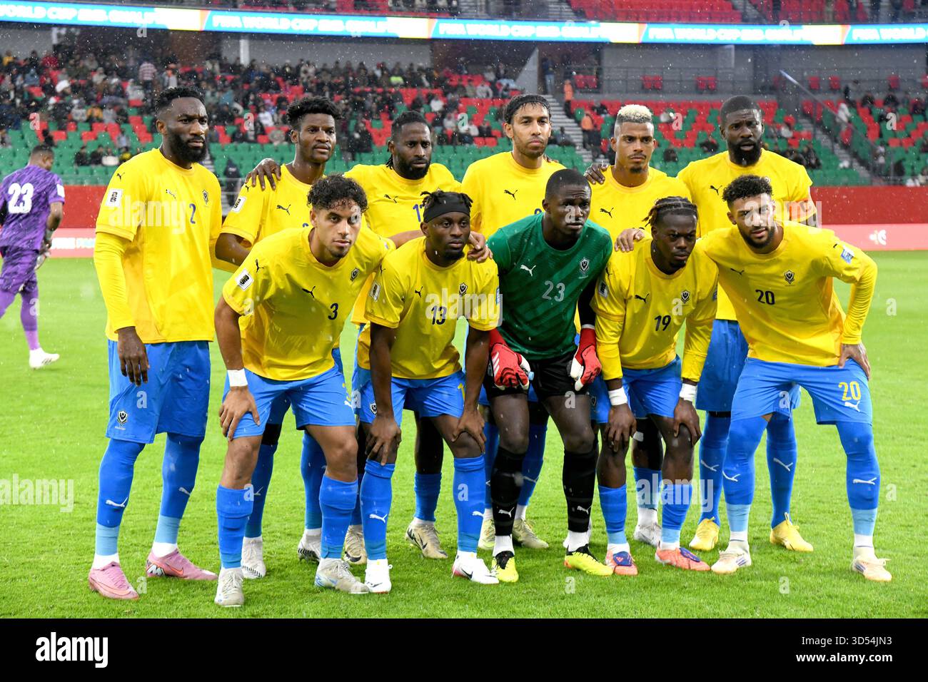 Gabon's team players pose for a picture before the World Cup 2026 ...