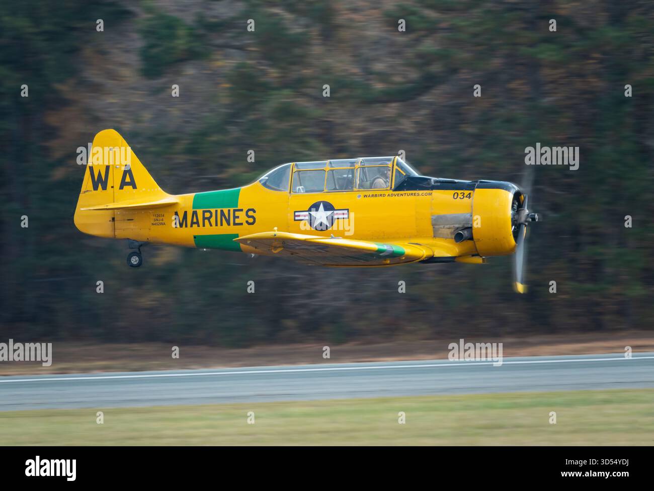 MONROE, NC (USA) - November 9, 2025: A World War II-era T-6 Texan ...