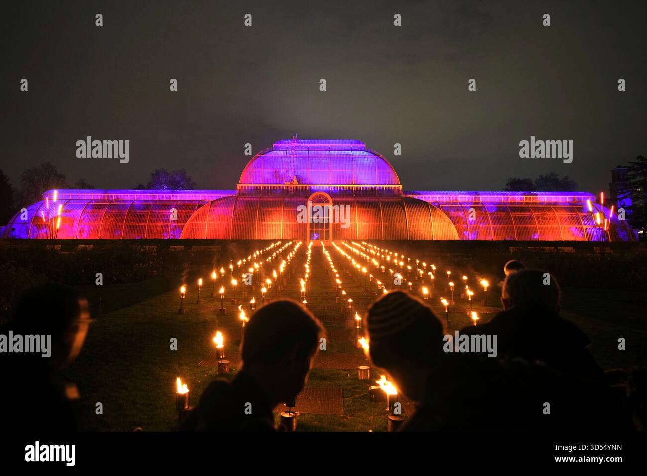 Light installations are displayed at the Christmas light trail at the ...