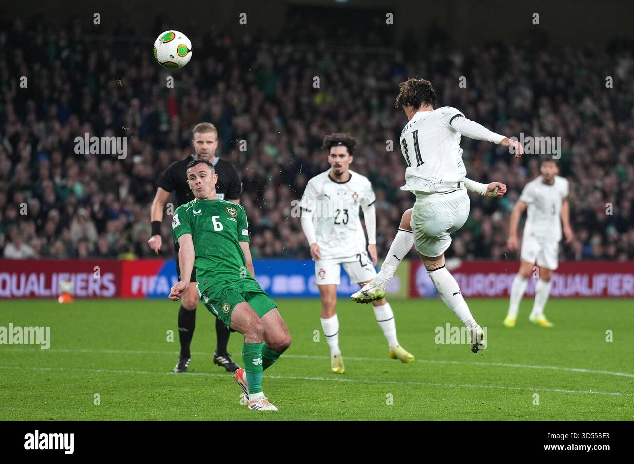 Portugal's Joao Felix attempts a shot on goal during the 2026 FIFA ...