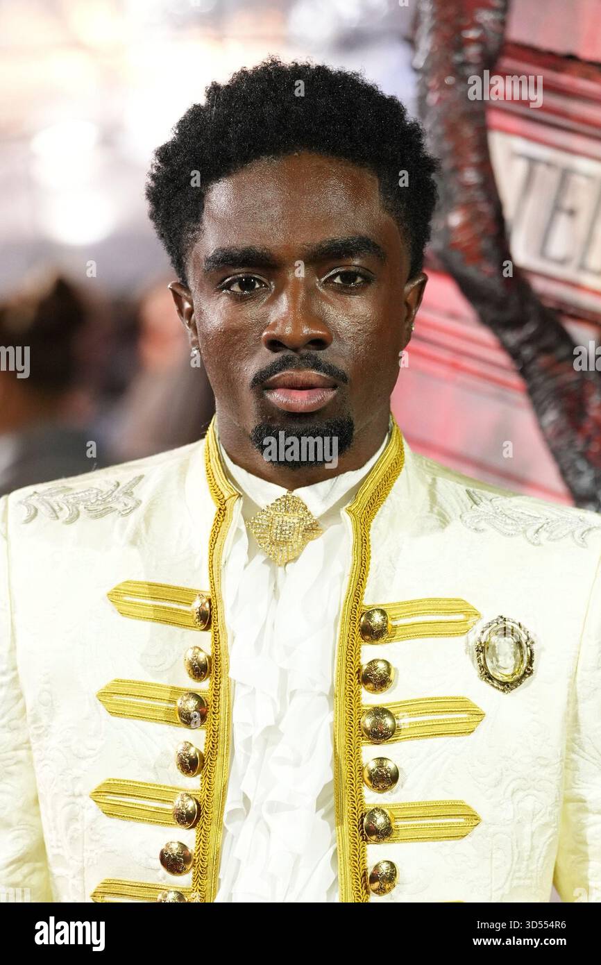 Caleb McLaughlin poses for photographers upon arrival at the Stranger ...