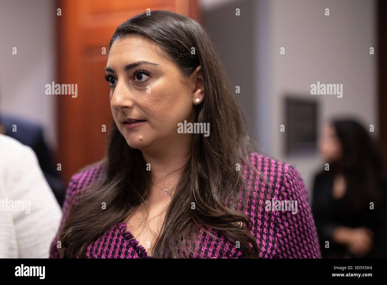 Rep. Sara Jacobs (D-Calif.) a House Democratic Caucus meeting on ...