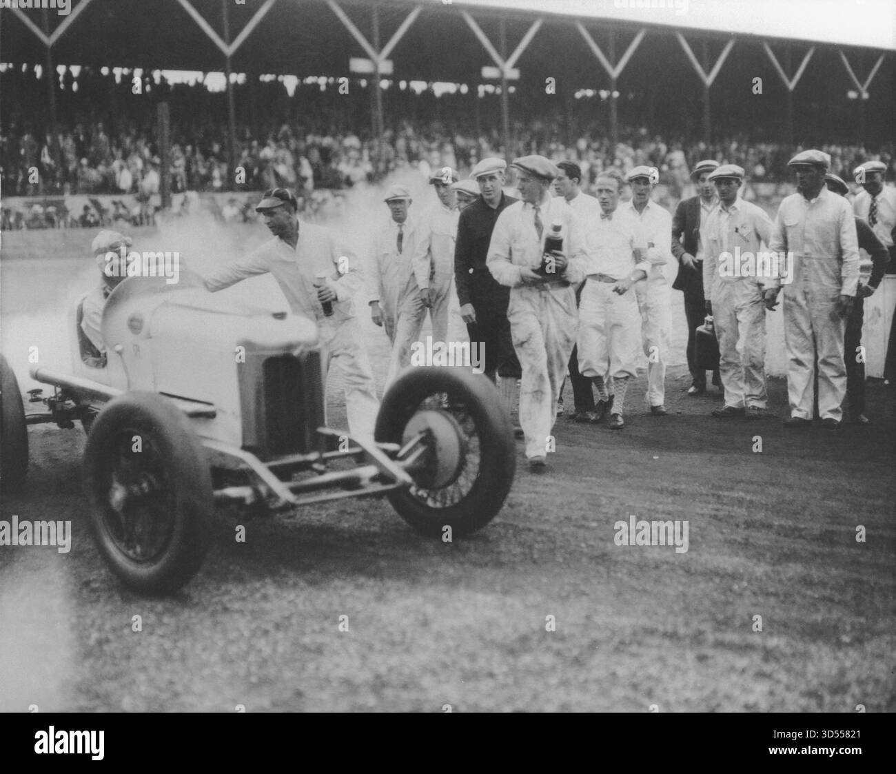 Track day preparation Black and White Stock Photos & Images - Alamy