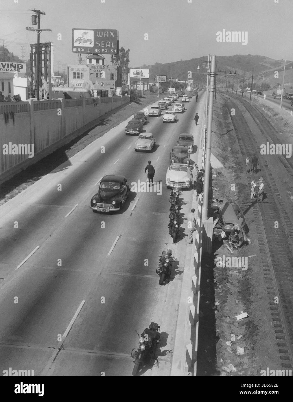 1940s highway vehicle crash hi-res stock photography and images - Alamy