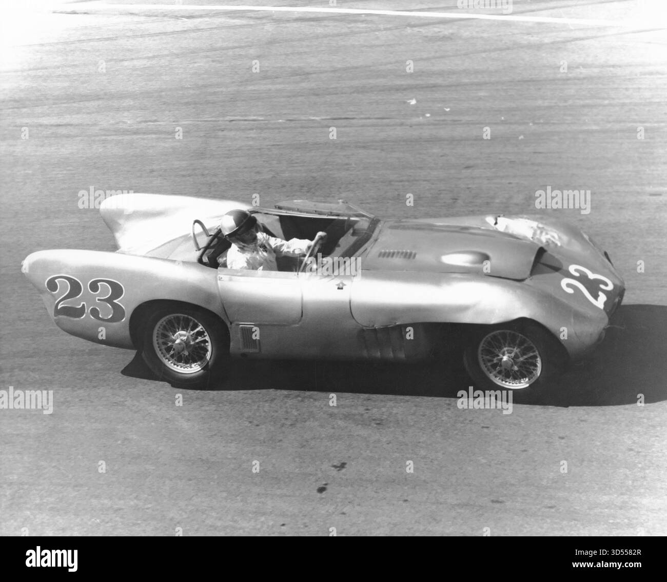 Vintage racing car on Black and White Stock Photos & Images - Alamy
