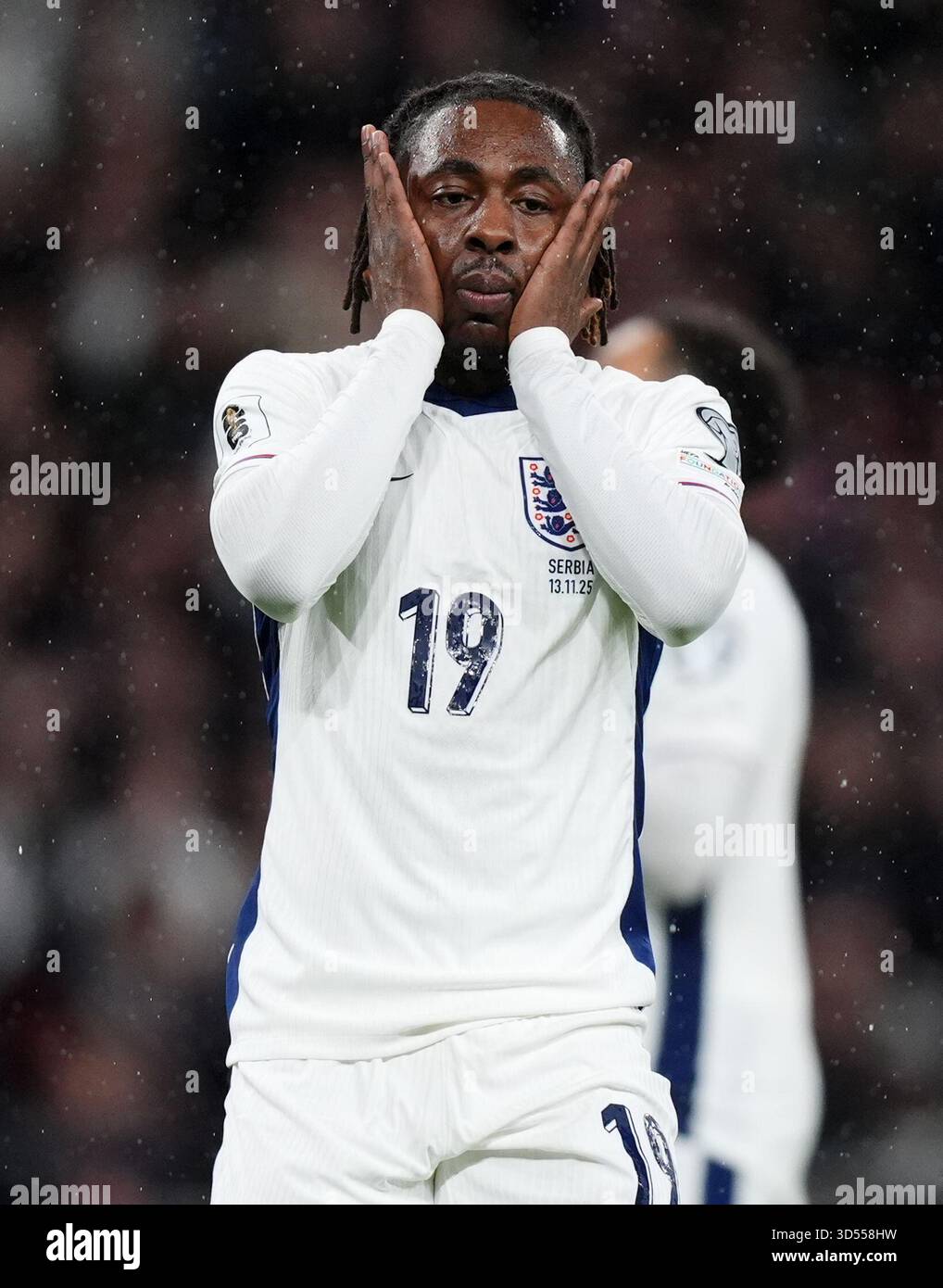 England's Eberechi Eze reacts during the 2026 FIFA World Cup European ...