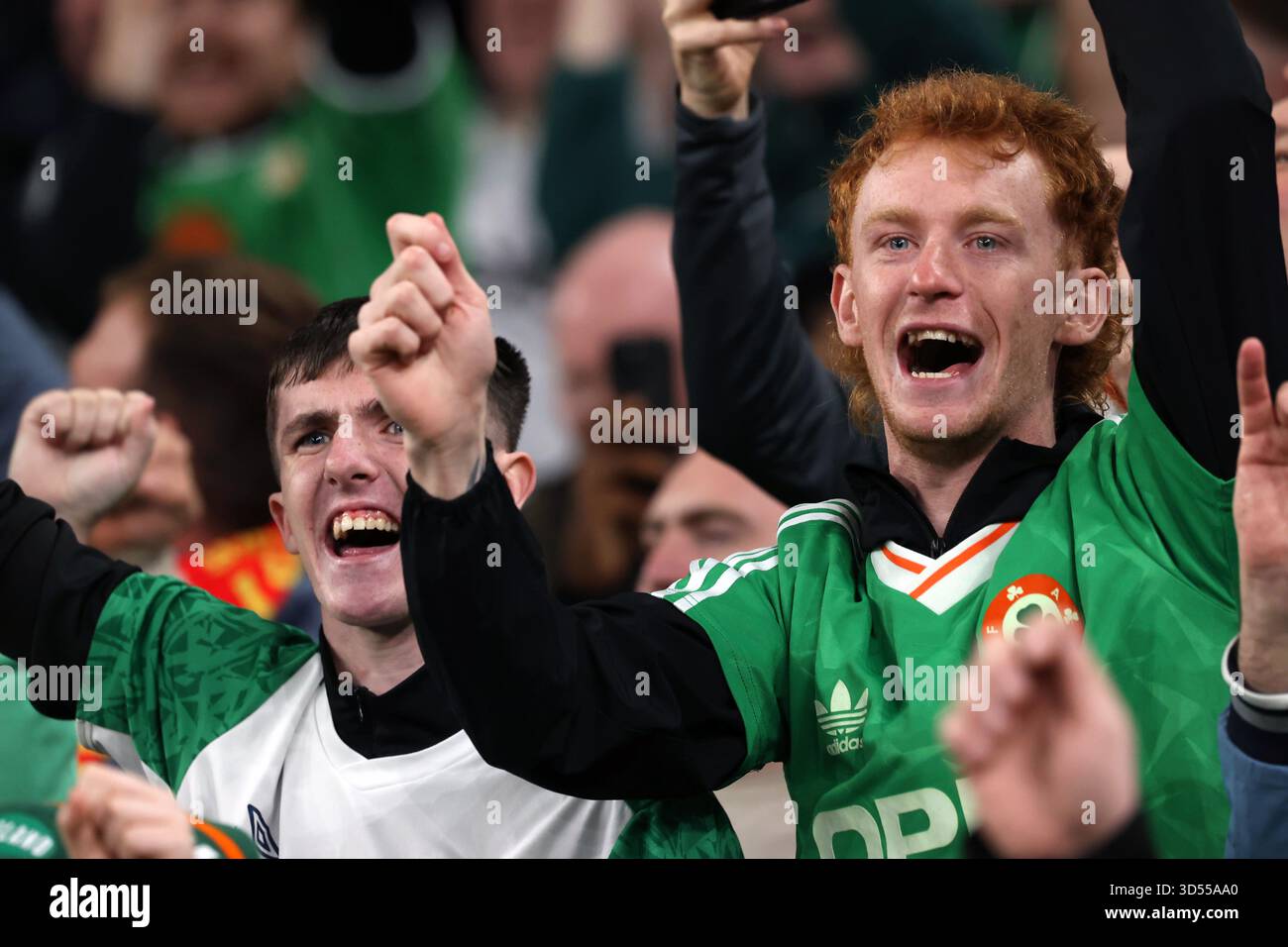 Ireland fans in the stands celebrate following the 2026 FIFA World Cup ...