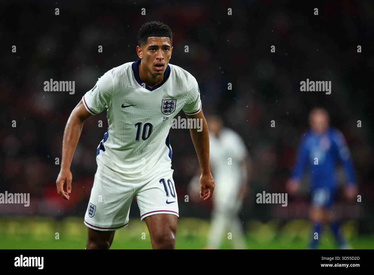 LONDON, UK - 13th Nov 2025: Jude Bellingham of England looks on during ...