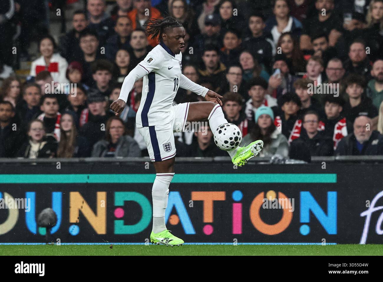 Eberechi Eze of England controls the ball during the FIFA World Cup ...